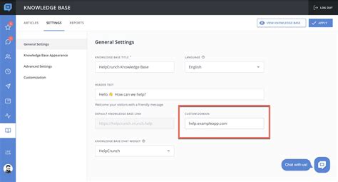 How To Set Up A Custom Domain For Your Knowledge Base Helpcrunch