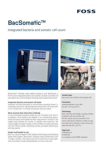 Nirs™ Ds3 Dairy Analyser Foss Pdf Catalogs Technical Documentation Brochure