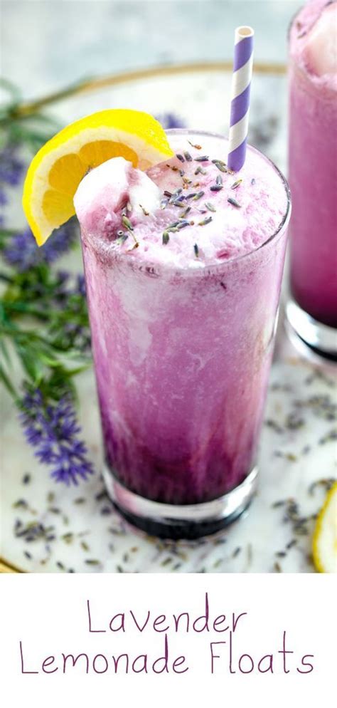 Lavender Lemonade Floats Recipe Lavender Lemonade Lavender Recipes