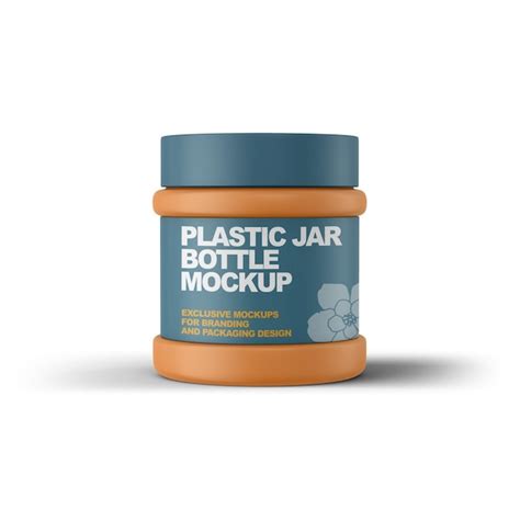 Premium Psd Plastic Jar Bottle Mockup Premium Template