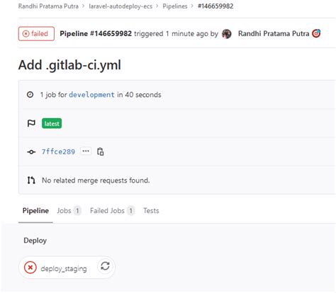 Membuat Laravel Autodeploy Ke Vpsecs Dengan Gitlab Cicd By Randhi