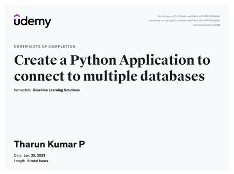 Python Application Databases Datascientist Data Tharun Kumar P