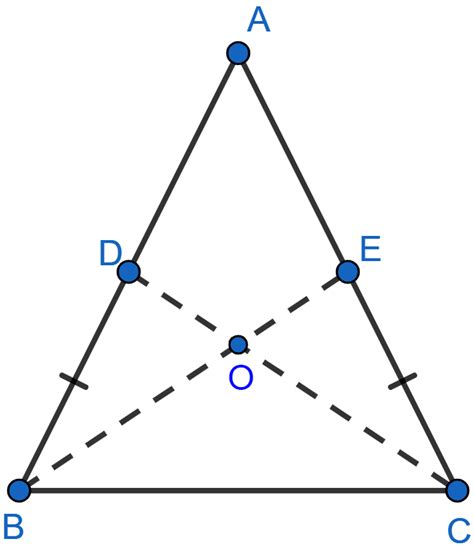 In A Triangle Abc Ab Ac D And E Are Points On The Sides Knowledgeboat