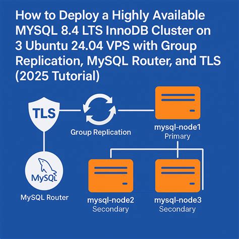How To Deploy A Highly Available Mysql 84 Lts Innodb Cluster On 3