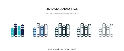 3d Data Analytics Bars Graphic Icon Stock Vector Royalty Free 1564120168 Shutterstock