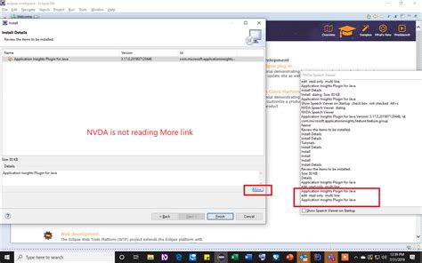 Accessibility A11yjava Tooling For Intellijeclipse Available Software Screen Reader Nvda