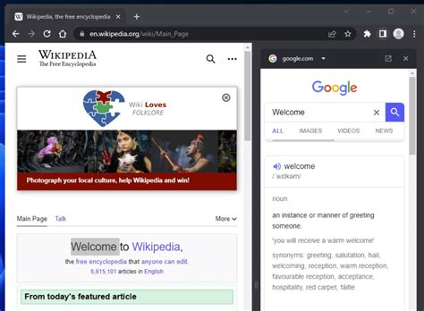 Chrome Search Google For Opens In Side Panel Instead Of New Tab