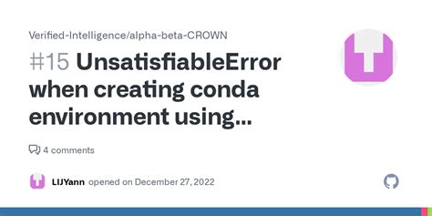 Unsatisfiableerror When Creating Conda Environment Using Environmentyml · Issue 15 · Verified