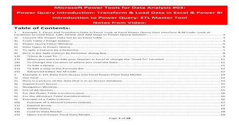 Pdf Microsoft Power Tools For Data Analysis 03 Power Query · 5