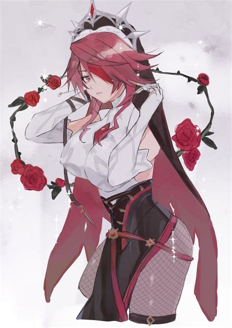 Rosaria Genshin Impact Drawn By Nonbirinrin Danbooru