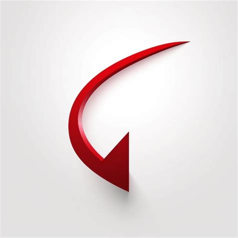 Premium AI Image A Red Arrow With The Letter G On It