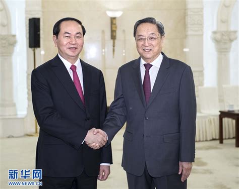 张德江、俞正声、刘云山分别会见越南国家主席陈大光 国际在线