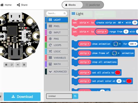 Makecode Maker Neopixel Nanoring Adafruit Learning System