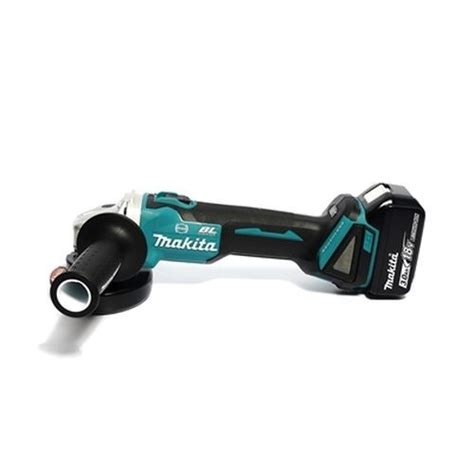 ชุดเครื่องเจียรไร้สาย ขนาด 4 นิ้ว Makita Dga406rfe 18v สวิทสไลด์บน พร้อมแบต 3 0ah ลดราคา