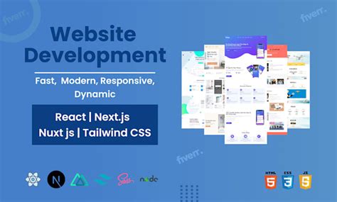 Develop Fast Responsive And Dynamic Reactjs Nextjs Website With Tailwind Css By Goldmedalist