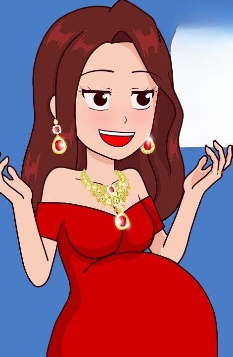 Brunette Woman With Her Big Bloated Belly By Charliegapperson2000 On
