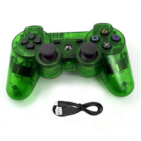 11 Colours For Ps3 Wireless Bluetooth Game Remote Controller Joystick Joypad Clear Green Big W