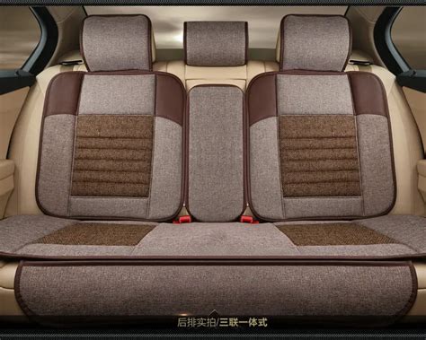 Car Linen Cushion Seat Mats Pad Pu For Audi A4l A6l Q3 Q5 Q7 A7 A3 Bmw