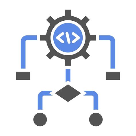 Premium Vector Vector Design Workflow Icon Style