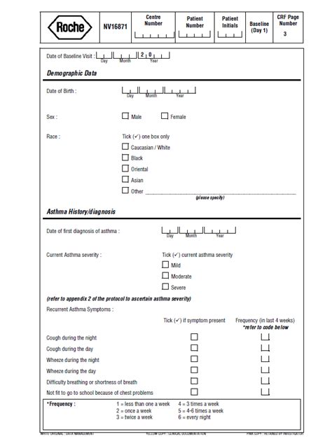 Crf Case Report Form Templates Printabledb Web App