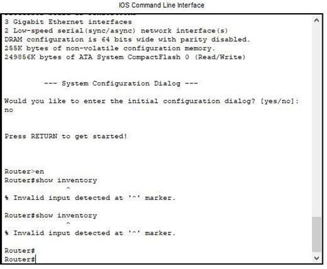Packet Tracer N00b The Show Inventory Command Doesnt Work Rcisco