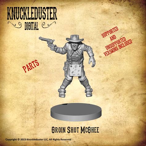 Groin Shot Mcghee Printable Stl Knuckledusterminiatures