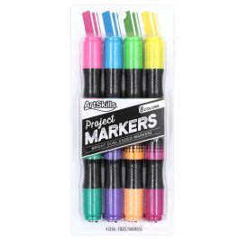 Dual Ended Chisel Tip Markers Bright Colors
