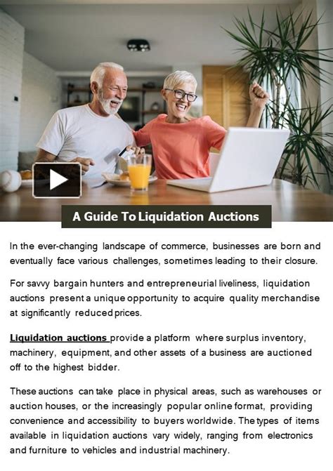 A Guide To Liquidation Auctions Presentation Free To Download