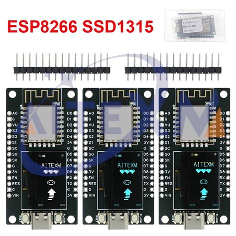 Esp8266 Development Board Ssd1315 096 Inch Oled Display Ch340g Esp 12f