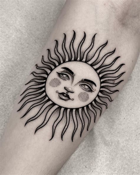 Pictures Of Sunshine Tattoos Designs For Guys