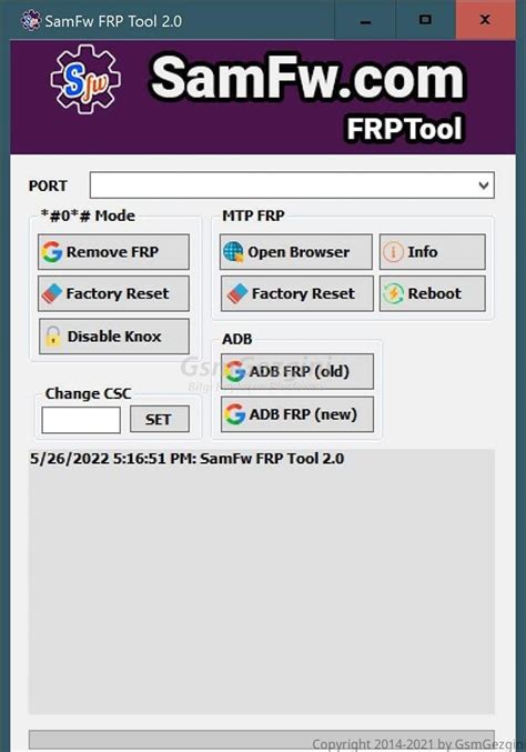 Programtool Samfw Frp Tool 20 Remove Samsung Frp One Click