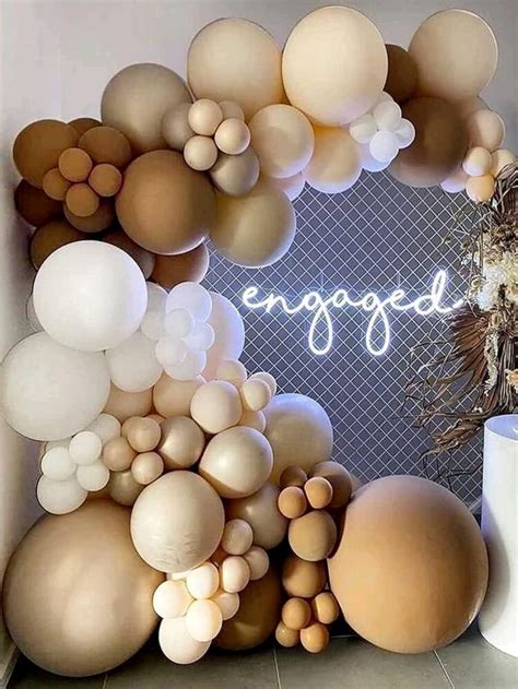 122 Pcs Coffee Brown Balloon Garland Arch Kit Wedding