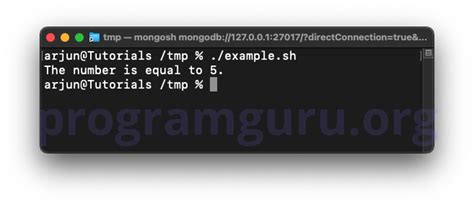 Bash If Else Statement