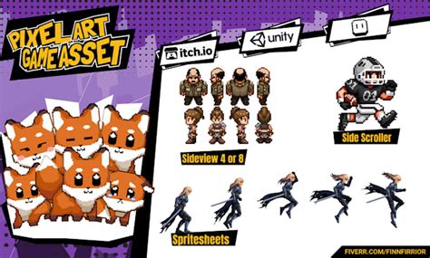 Make Pixel Art Game Character And Animation 2d Sprite Sheet Isometric Assets By Finnfirrior Fiverr