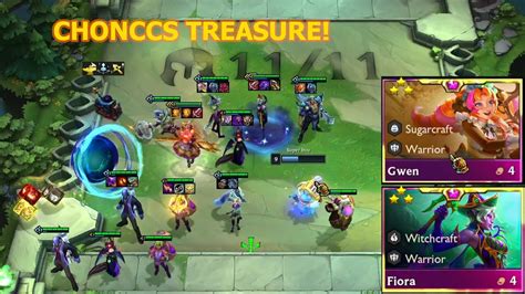 Chonccs Treasure New Tft Mode Two 4 Cost 3 Stars Youtube