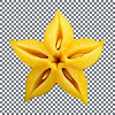 Premium Psd Vibrant Colors And Delicate Slice Of A Star Fruit On A