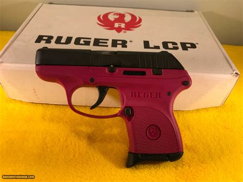 Ruger Lcp Raspberry 380 Acp Pistol Used