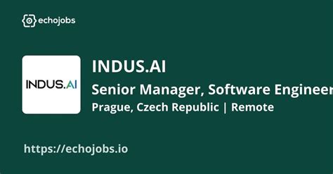 indus ai is hiring senior manager software engineering prague czech republic remote [node js