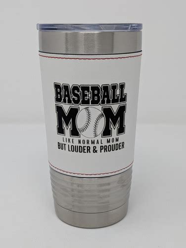 20oz Baseball Mom Tumbler Bluefire Laser
