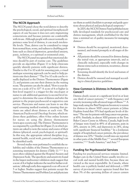 SOLUTION The Nccn Guideline For Distress Management A Case For Making Distress The Sixth Vital