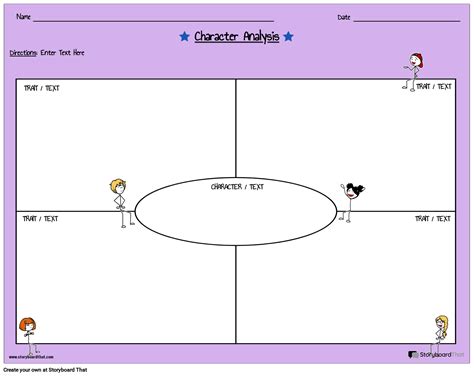 Character Analysis Worksheets By Storyboard That 2025