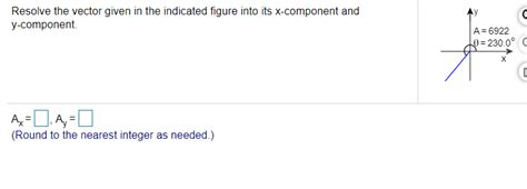 Solved Resolve The Vector Given In The Indicated Figure Into Chegg Com