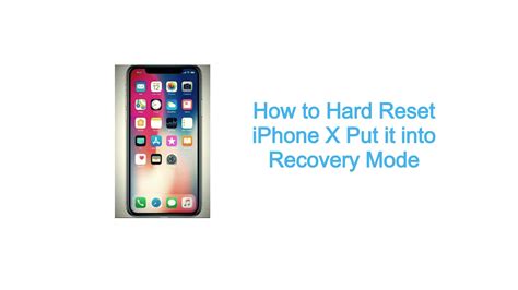How To Hard Reset IPhone X Put It Into Recovery Mode TheCellGuide