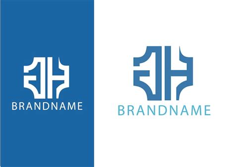 Premium Vector Modern Monogram Initial Letter Gh Logo Design Template