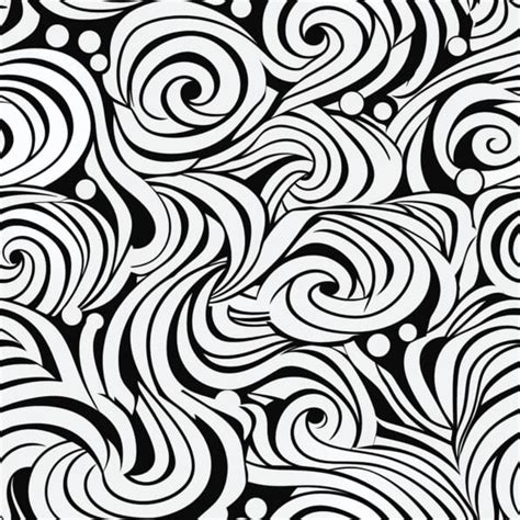 Download Black And White Abstract Swirl Pattern Patterns Online Creative Fabrica