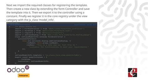 How To Use Js Class In Form Views In Odoo 17 Odoo 17 Slides Ppt