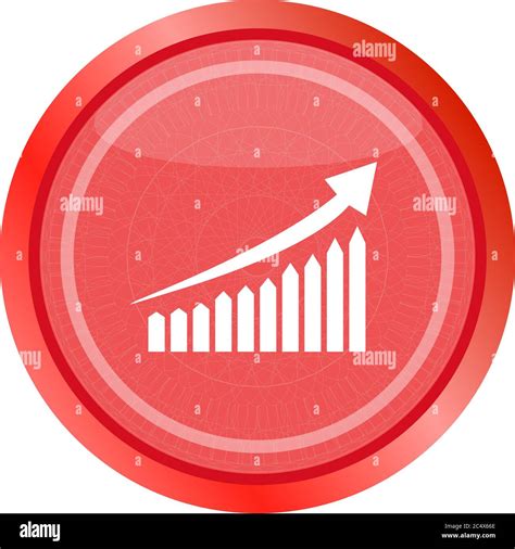 Graph Icon In Trendy Flat Style Isolated On White Background Chart Bar