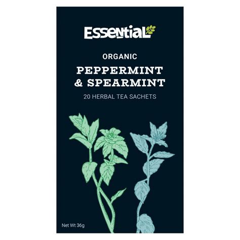 Organic Peppermint And Spearmint Tea Sachets Fair Trade And Sustainable
