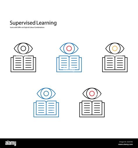 Supervised Learning Vector Icon Design Stock Vector Image And Art Alamy