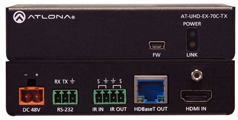 Atlona At Uhd Ex 70c Kit 4kuhd Hdmi Over Hdbaset Transmitterreceiver